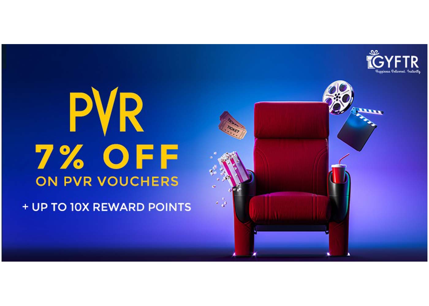How to avail 7% OFF on PVR Vouchers!
