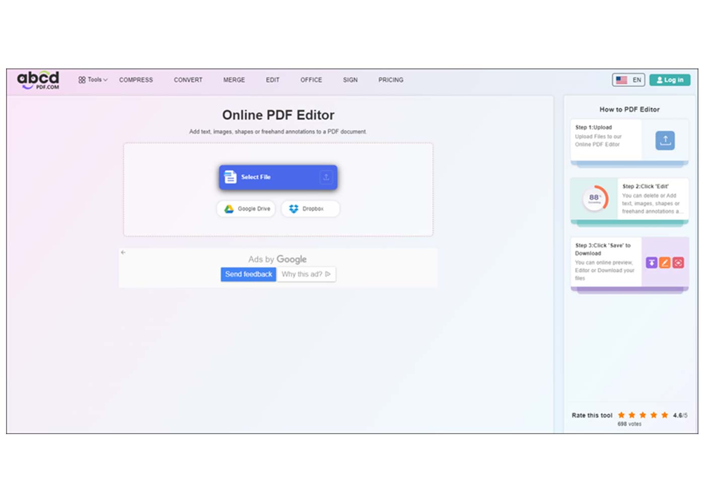 Three types of methods to edit PDF